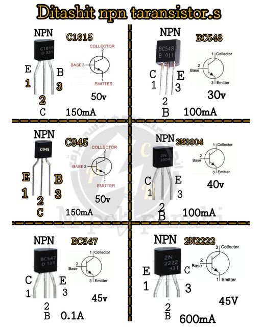 Datasheet NPN transistors – PCB HERO