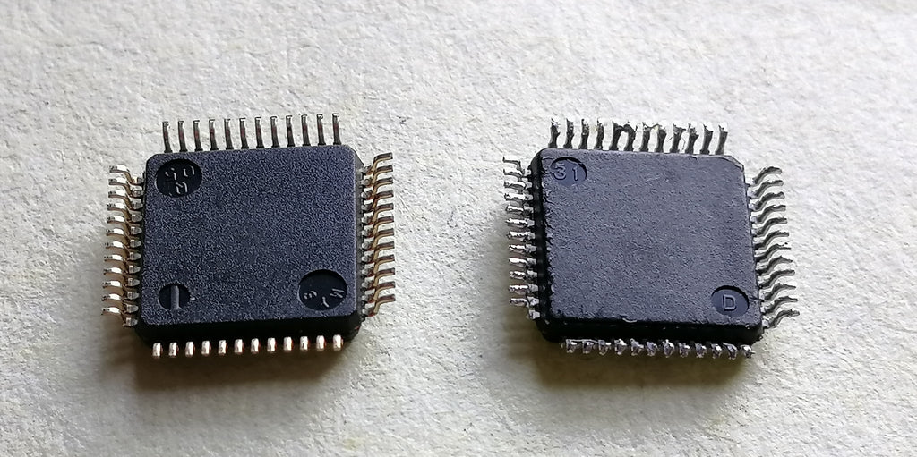The difference between original IC integrated circuit, bulk new and re ...