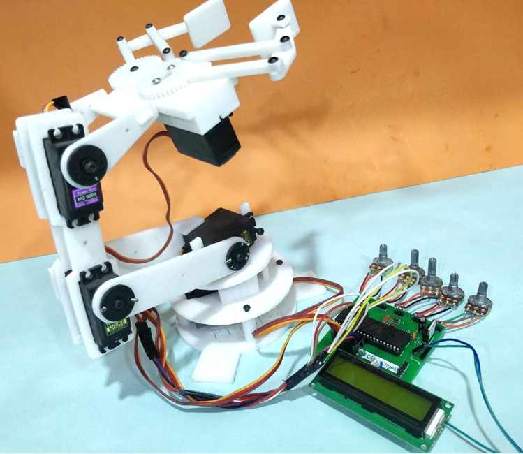 Robotic Arm Control using PIC Microcontroller – PCB HERO