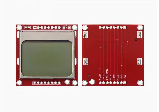 Nokia 5110 LCD Red Screen LCD Screen Module – PCB HERO