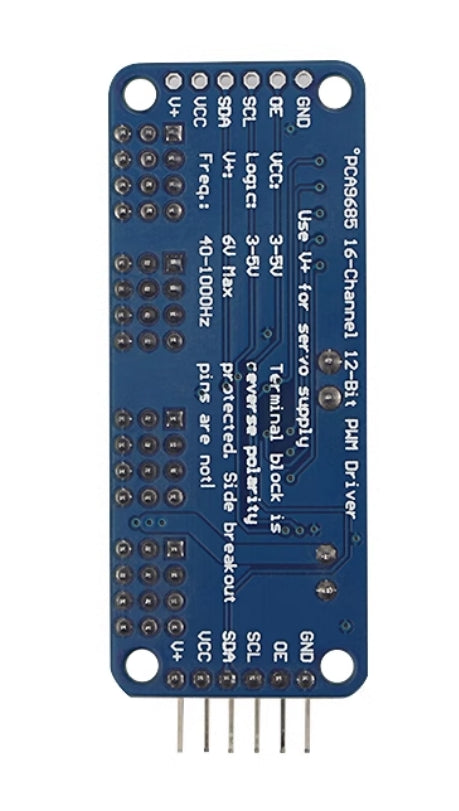 16-channel PWM/Servo/Steering Gear Driver Board Controller Robot IIC A ...