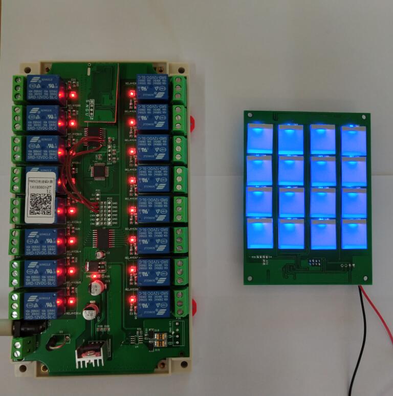 16-way touch panel plus relay board / wireless connection control – PCB ...