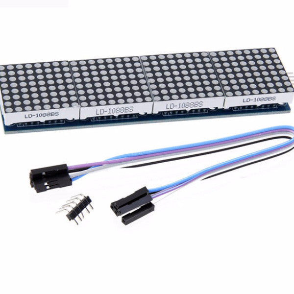 MAX7219 Dot Matrix Module For Arduino Microcontroller 4 In One Display ...