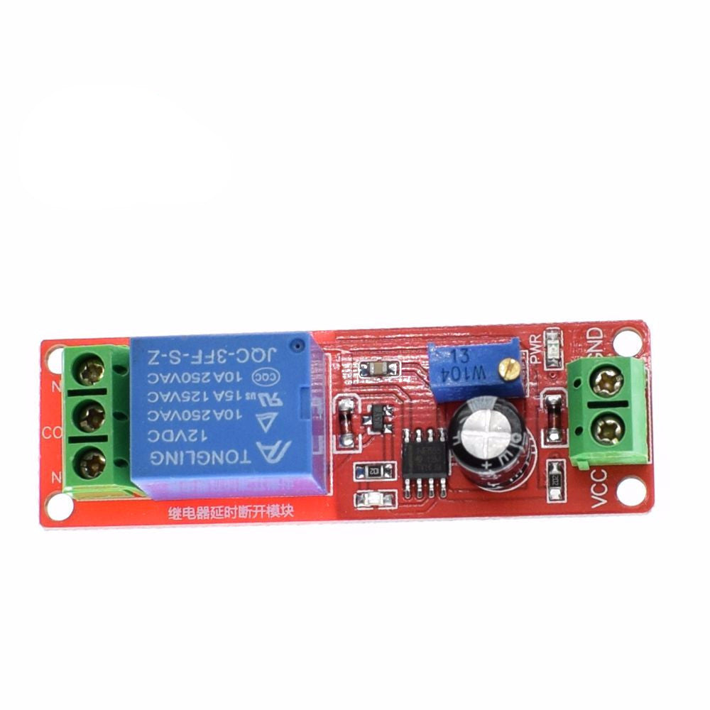NE555 Timer Switch Adjustable Module Time delay relay Module DC 12V De ...