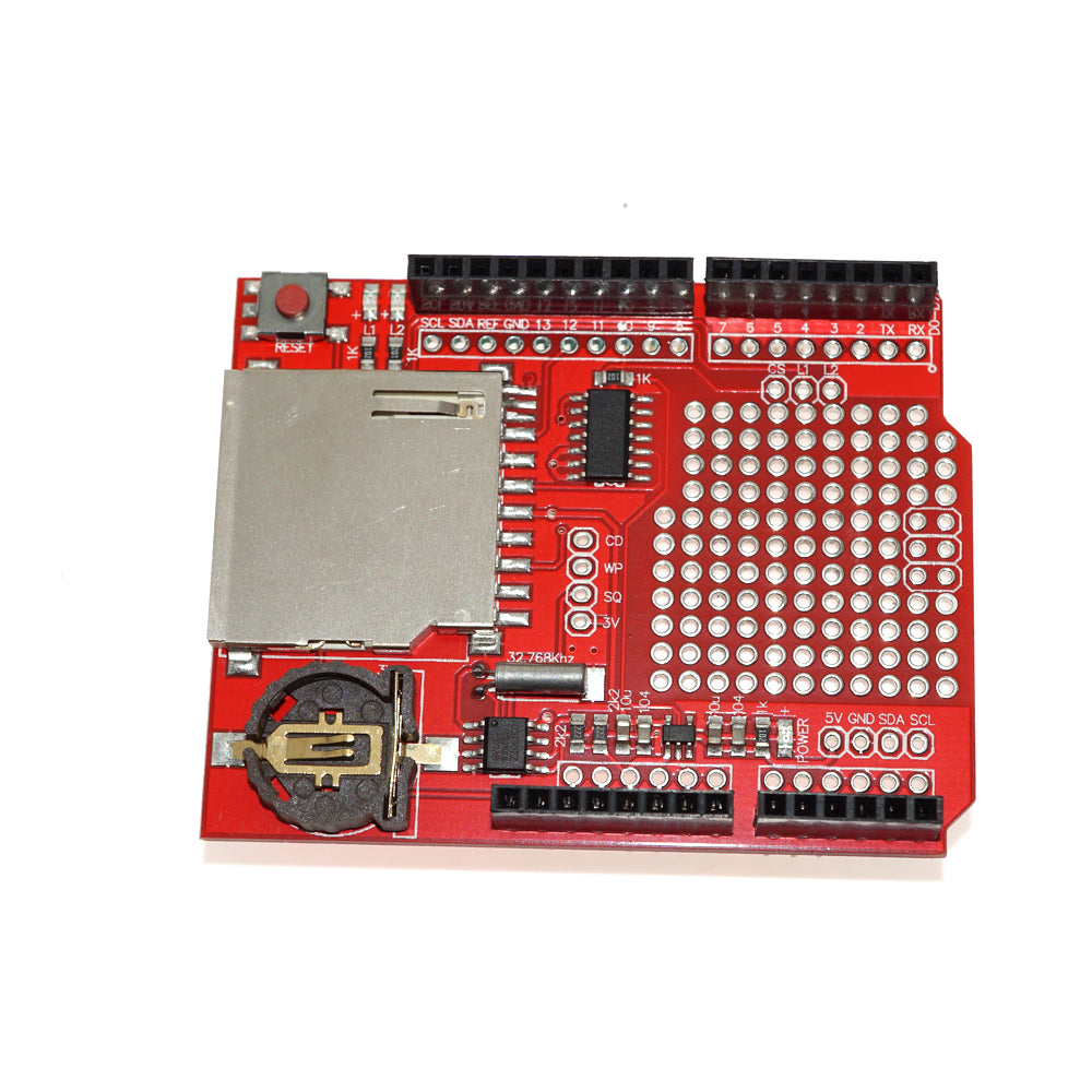 Data Logging Shield with SD Card and Real Time Clock Module For Arduin ...