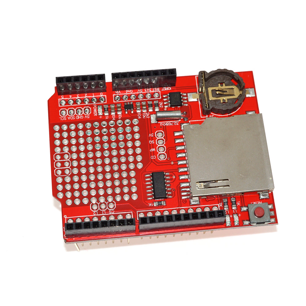 Data Logging Shield with SD Card and Real Time Clock Module For Arduin ...
